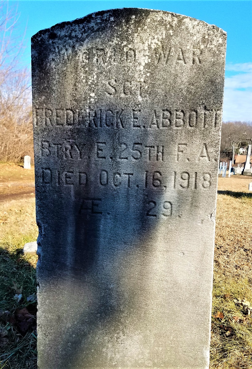 SERGEANT FREDERICK ELETERT ABBOTT; U.S. ARMY – Honor Norwalk CT veterans