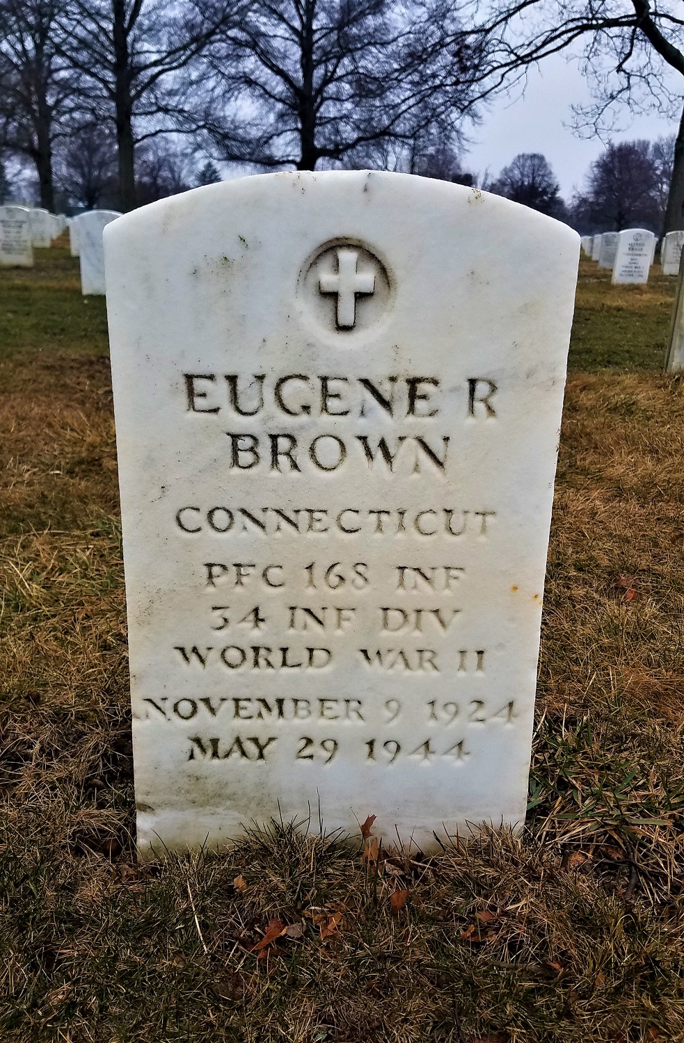 PRIVATE FIRST CLASS EUGENE ROBERT BROWN; U.S. ARMY – Honor Norwalk CT ...