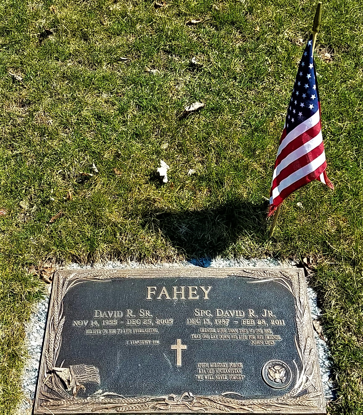 SPECIALIST DAVID RICHARD FAHEY JR., U.S. ARMY – Honor Norwalk CT veterans