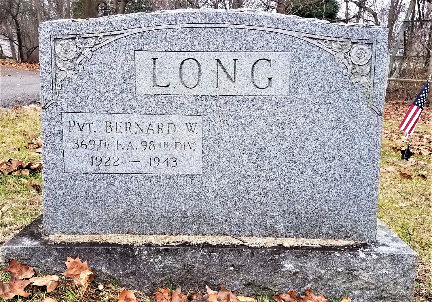 PRIVATE BERNARD WILLIAM LONG; U.S. ARMY – Honor Norwalk CT veterans