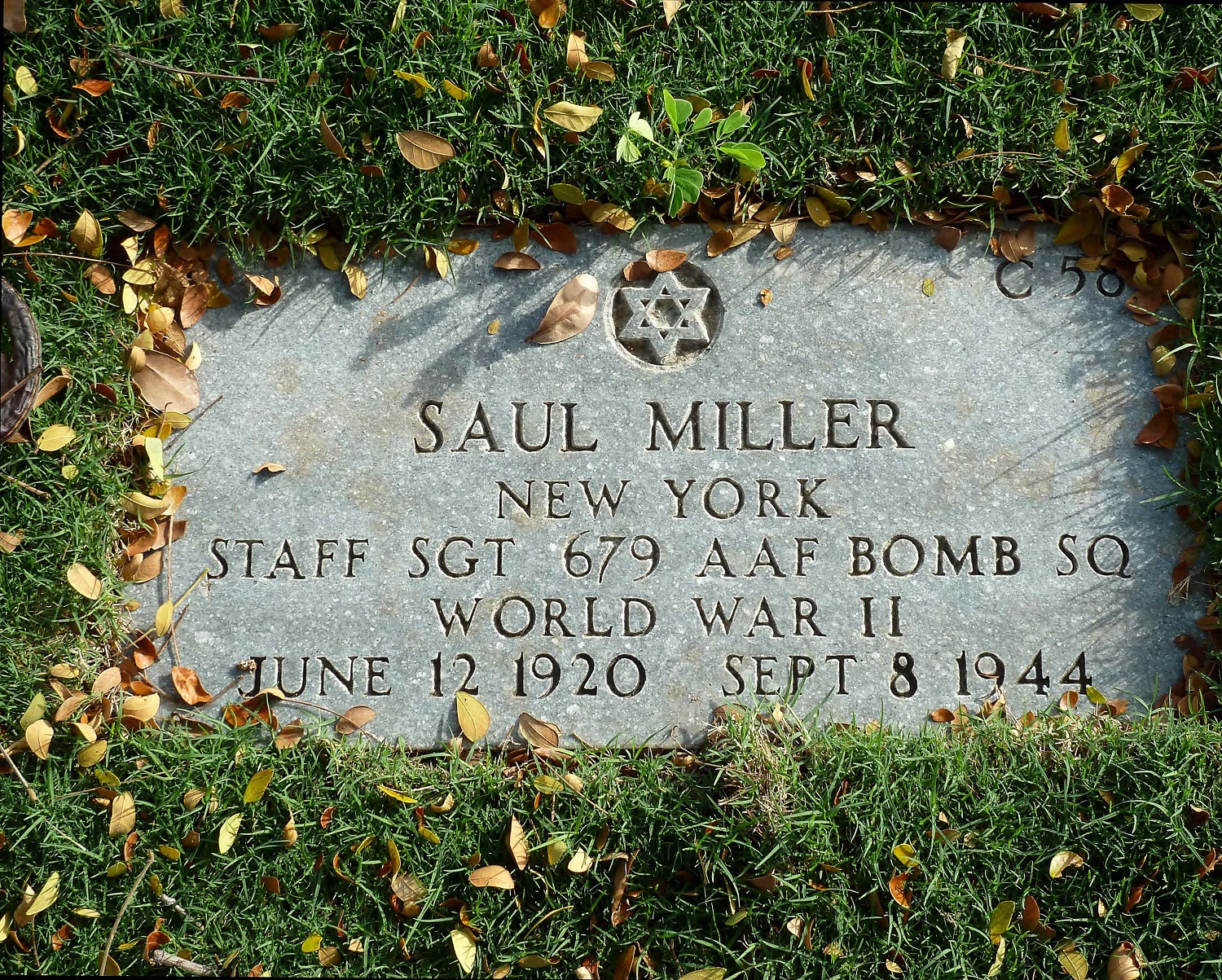 STAFF SERGEANT SAUL MILLER; U.S. ARMY AIR FORCE – Honor Norwalk CT veterans