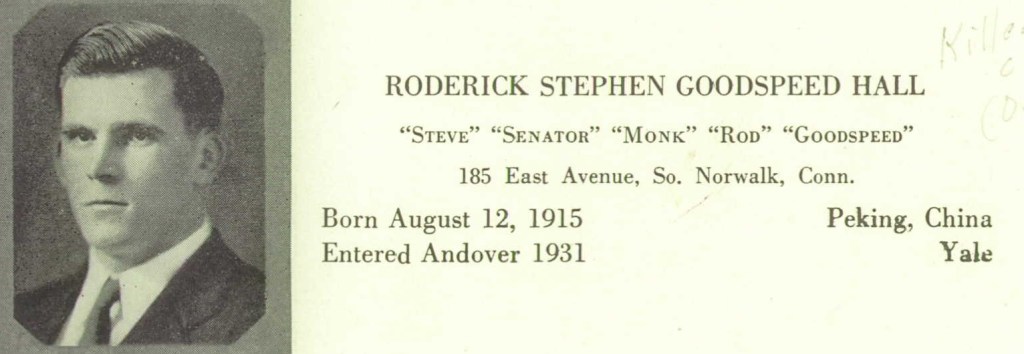 CAPTAIN RODERICK STEPHEN GOODSPEED “STEVE” HALL; U.S. ARMY – Honor ...