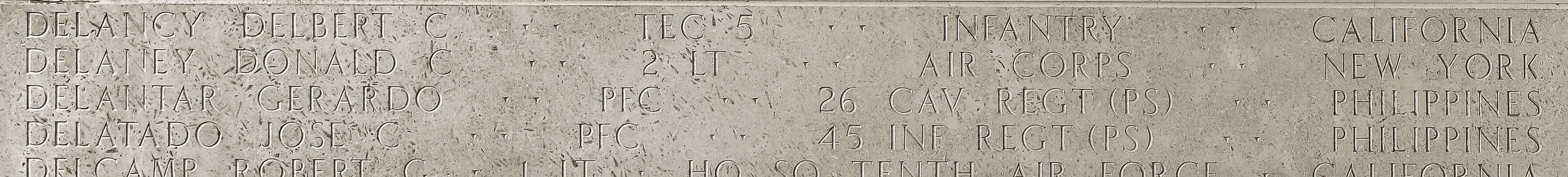 SECOND LIEUTENANT DONALD CLIVE DELANEY; U.S. ARMY AIR FORCE – Honor ...