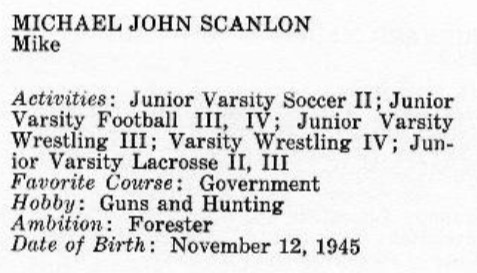 CORPORAL MICHAEL JOHN SCANLON; U.S. MARINE CORPS – Honor Norwalk CT veterans