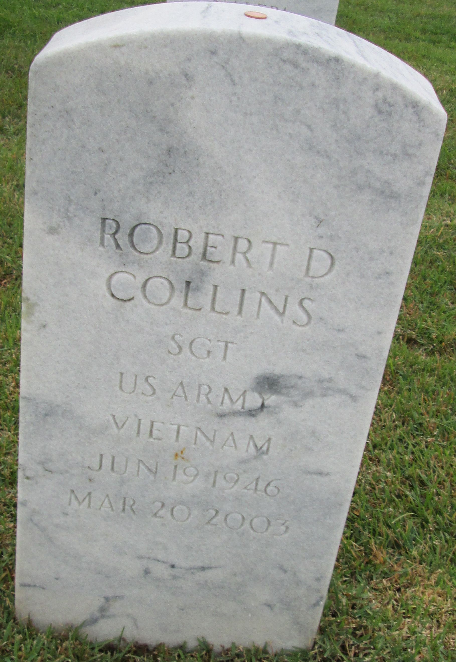 SERGEANT ROBERT DAVID COLLINS; U.S. ARMY – Honor Norwalk CT veterans