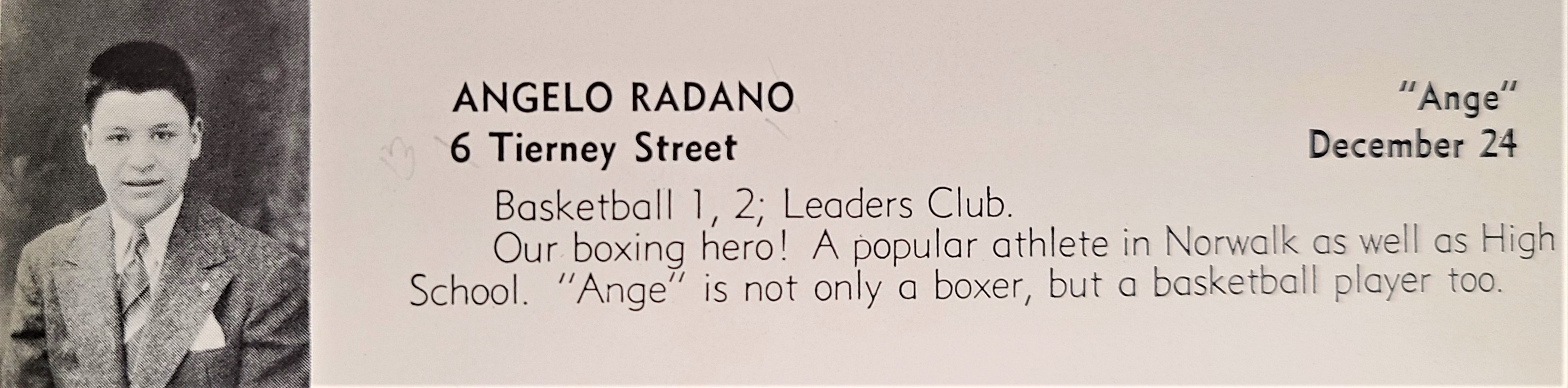 PRIVATE FIRST CLASS ANGELO DANIEL RADANO; U.S. ARMY – Honor Norwalk CT ...