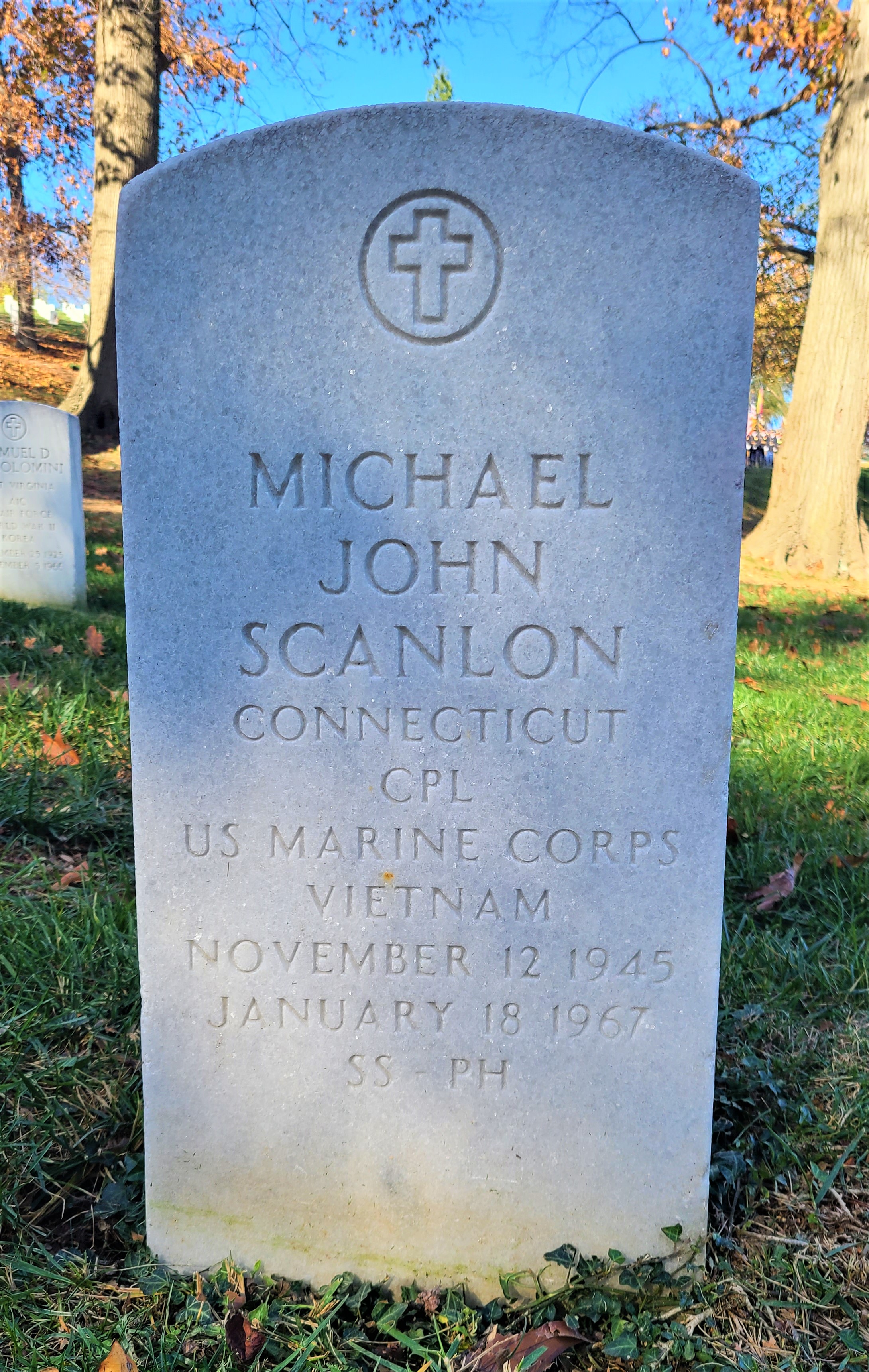 CORPORAL MICHAEL JOHN SCANLON; U.S. MARINE CORPS – Honor Norwalk CT veterans