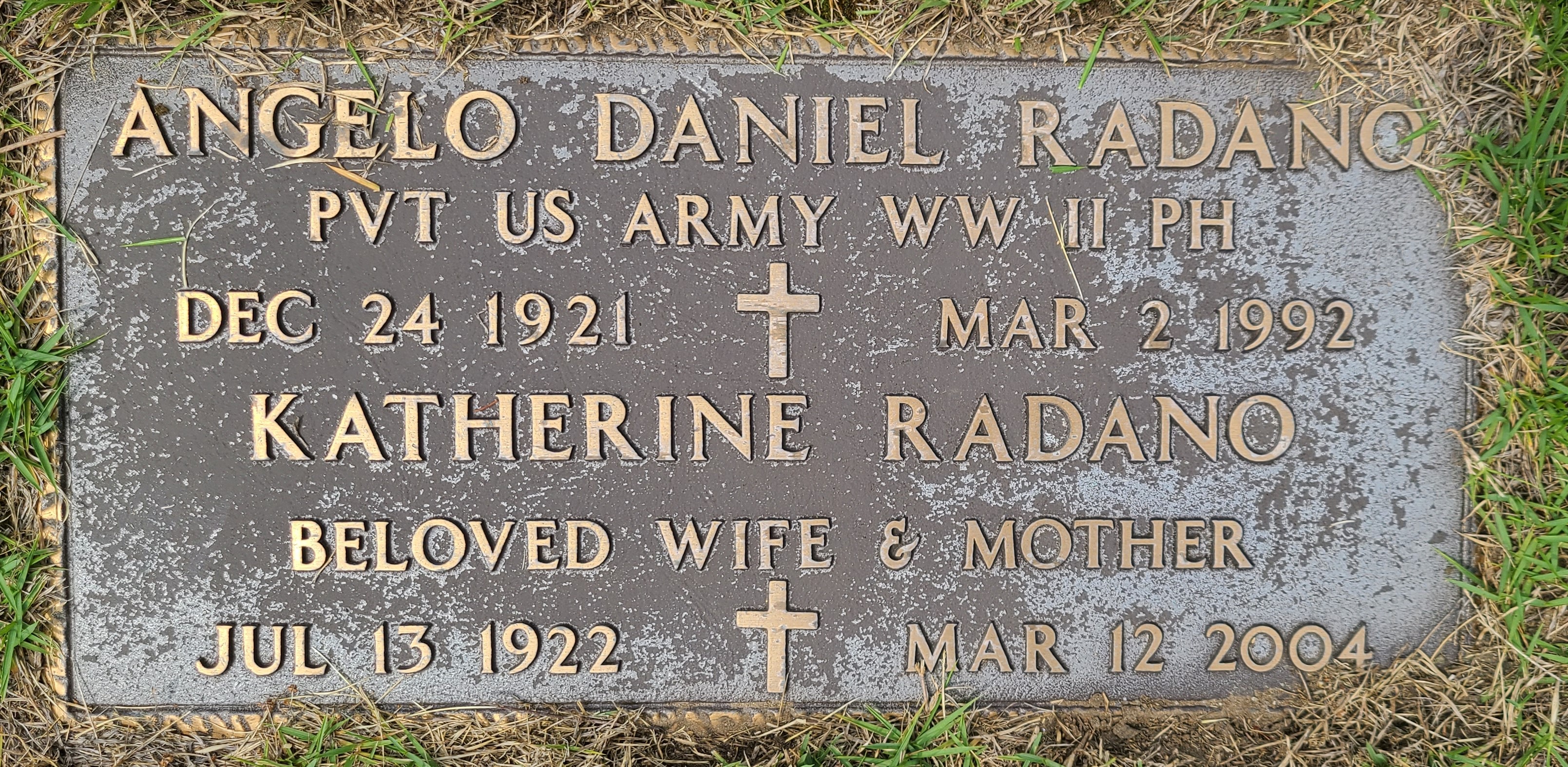 PRIVATE FIRST CLASS ANGELO DANIEL RADANO; U.S. ARMY – Honor Norwalk CT ...