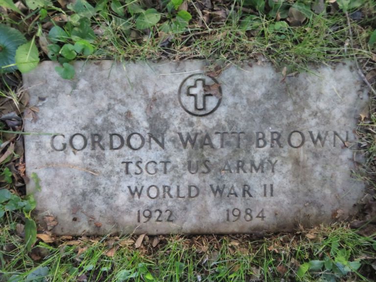 TSGT GORDON WATT BROWN; U.S. ARMY AIR FORCE – Honor Norwalk CT veterans