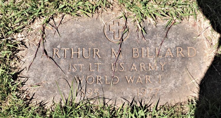 FIRST LIEUTENANT ARTHUR MONROE BILLARD; U.S. ARMY – Honor Norwalk CT ...