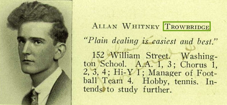 SERGEANT ALLAN WHITNEY TROWBRIDGE; U.S. ARMY – Honor Norwalk CT veterans