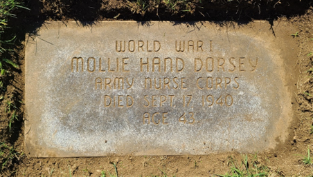 MOLLIE AGNES HAND; ARMY NURSE CORPS – Honor Norwalk CT veterans